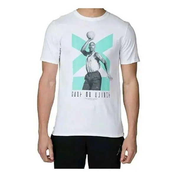 JORDAN Retro 11 T-shirt 'white - White/blue
