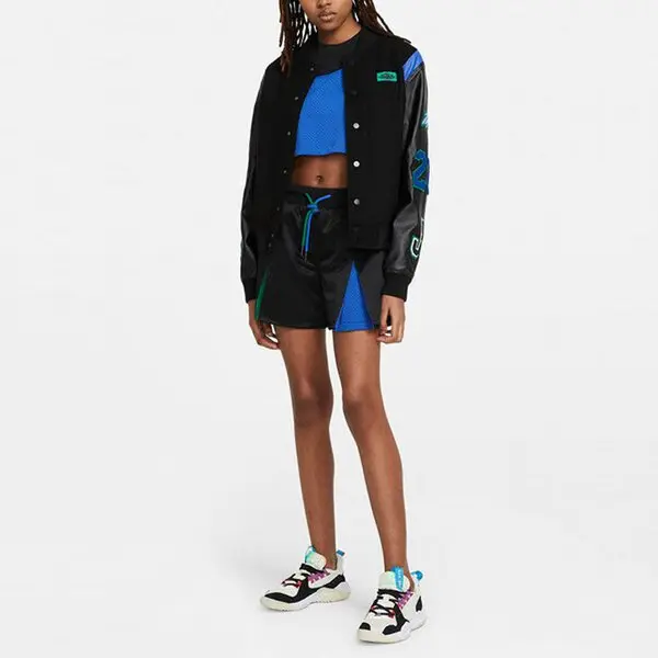 JORDAN X Aleali May Stand-up Collar Baseball Jacket