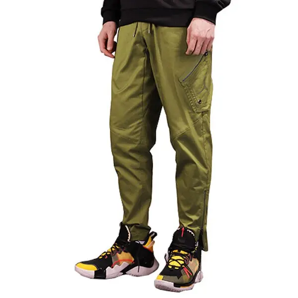 JORDAN Wings Utility Zipper Sports Long Pants - Yellow