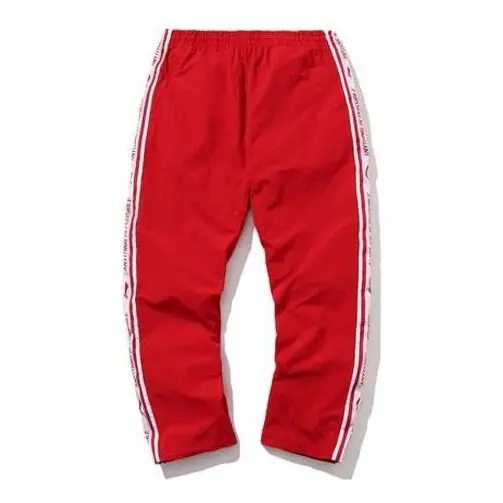 LI-NING Logo Track Pants Paris Fashion Week 'red White - Red/white