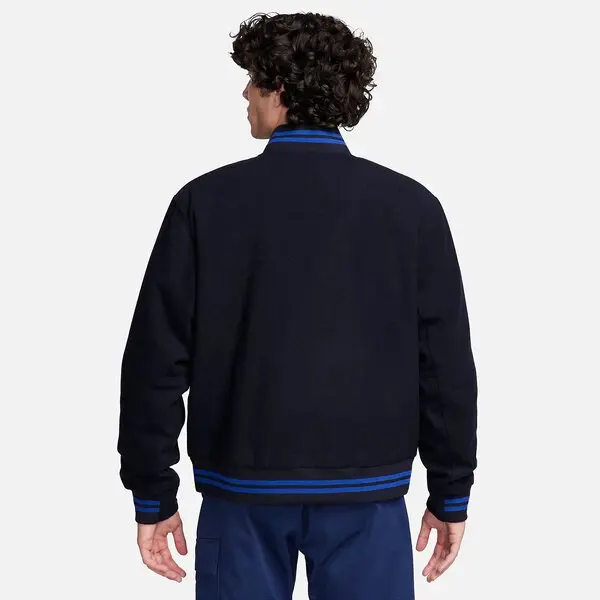 Nike Chelsea Fc Football Varsity Jacket - Black/blue