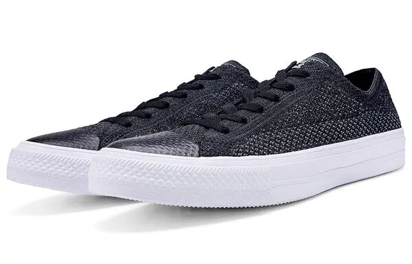 CONVERSE X Nike Chuck Taylor All Star Flyknit Low Top Sneakers - Black