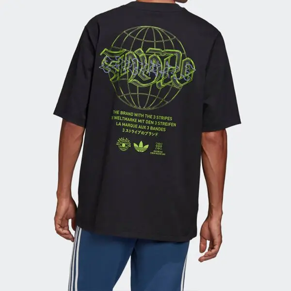 Adidas Originals Short Sleeve T-shirt With Back Graffiti Print