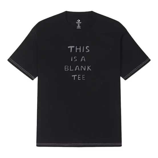 CONVERSE Logo T-shirt Asia Sizing - Black