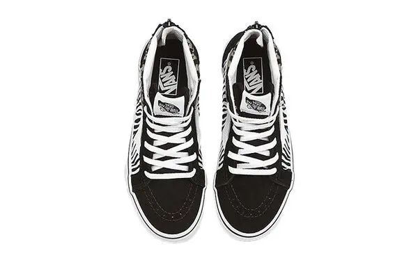 VANS Sk8-hi Zip Casual Gs Leopard Print High Top Sneakers