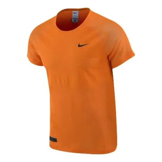 Nike Dri-fit Adv Run Division Techknit Short-sleeve Running Top - Orange