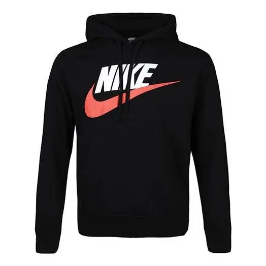 Nike Logo Printing Hoodie - Black