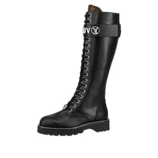 LOUIS VUITTON Territory Flat High Ranger Boots - Black
