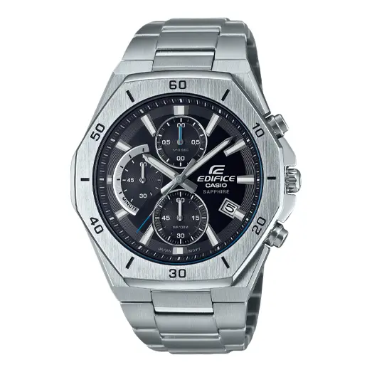 Casio Edifice Stainless Steel Chronograph Watch - Silver