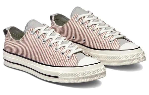 CONVERSE Chuck 70 Low Top "crafted Stripe - White/red
