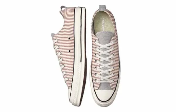 CONVERSE Chuck 70 Low Top "crafted Stripe - White/red
