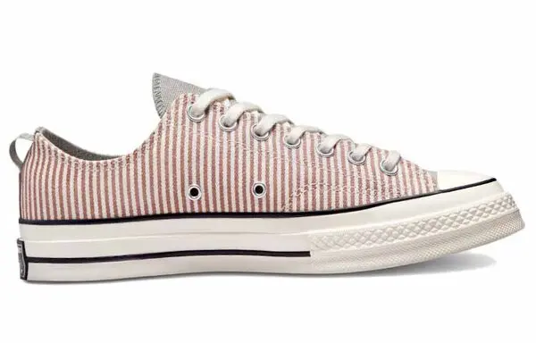 CONVERSE Chuck 70 Low Top "crafted Stripe - White/red