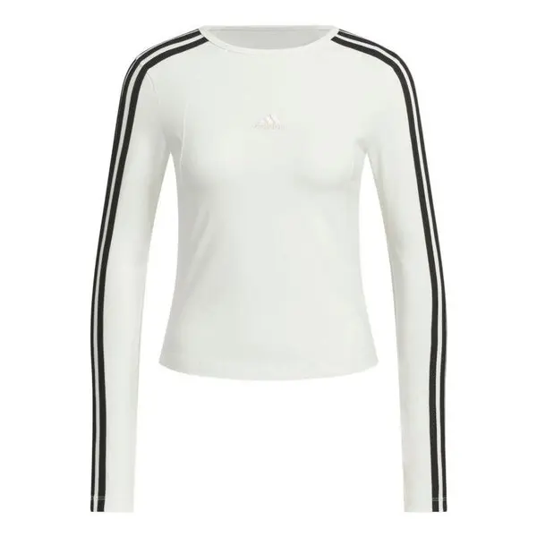 Adidas 3-stripes Long Sleeve T-shirt - White