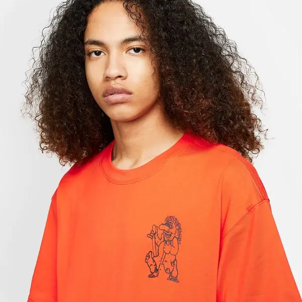 Nike Troll Tee" Graphic T-shirt - Rush Orange