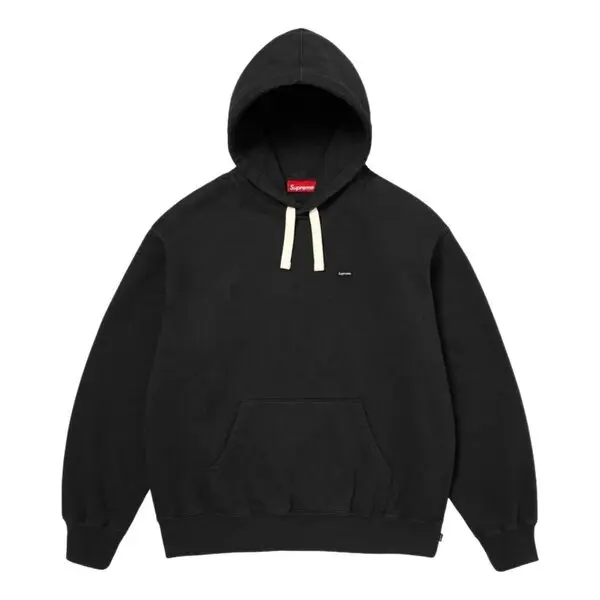 Supreme Small Box Drawcord Hooded Sweatshirt - Black