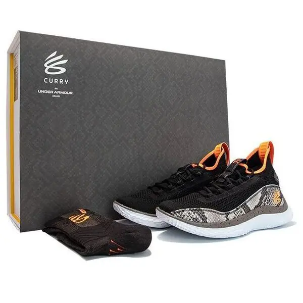 Under Armour Curry 8 "strike & Flow" Athletic Sneakers - Black/brown
