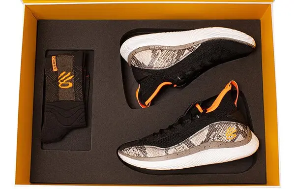 Under Armour Curry 8 "strike & Flow" Athletic Sneakers - Black/brown