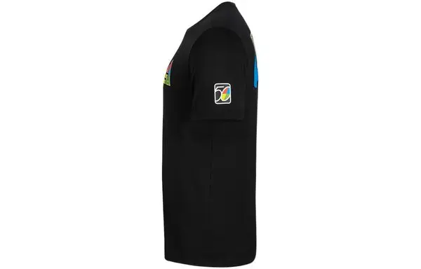 Nike Back Logo Pattern Printing Round Neck Casual Short Sleeve Black