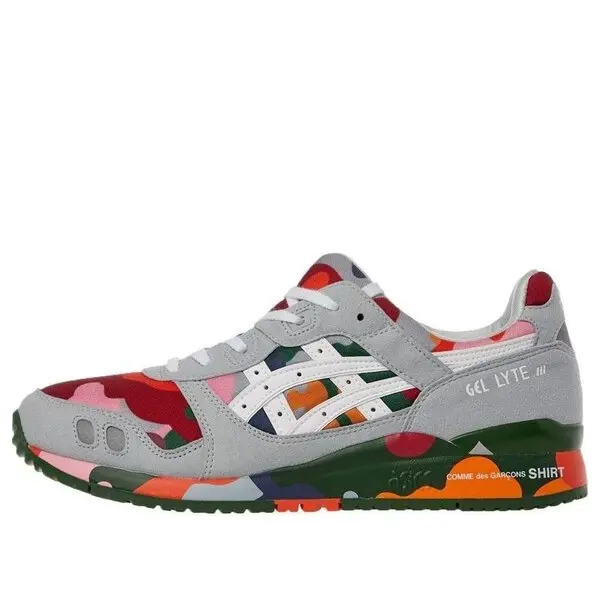 Asics X Comme Des Garçons Shirt Gel-lyte 3 Sneakers - Grey/red/multicolor