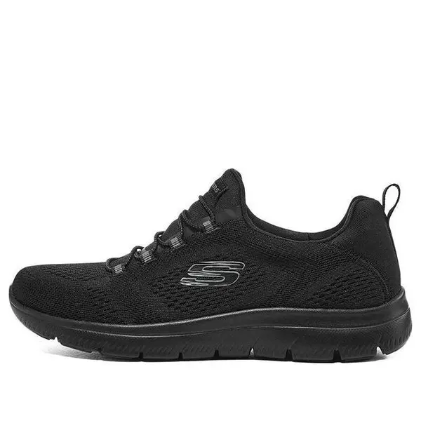 Sketchers Summits Perfect Views Lace-up Sneakers - Black