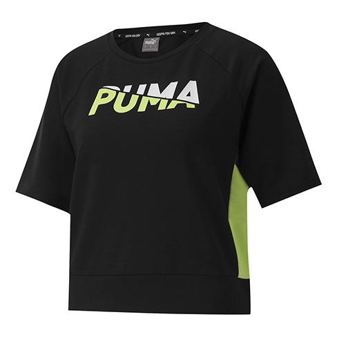 PUMA Morden Sports Short Sleeve T-shirt - Black