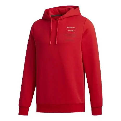 Adidas Neo Pullover Hooded Sweatshirt - Red