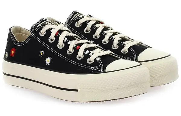 CONVERSE Chuck Taylor All Star Lift Low "daisy Embroidery