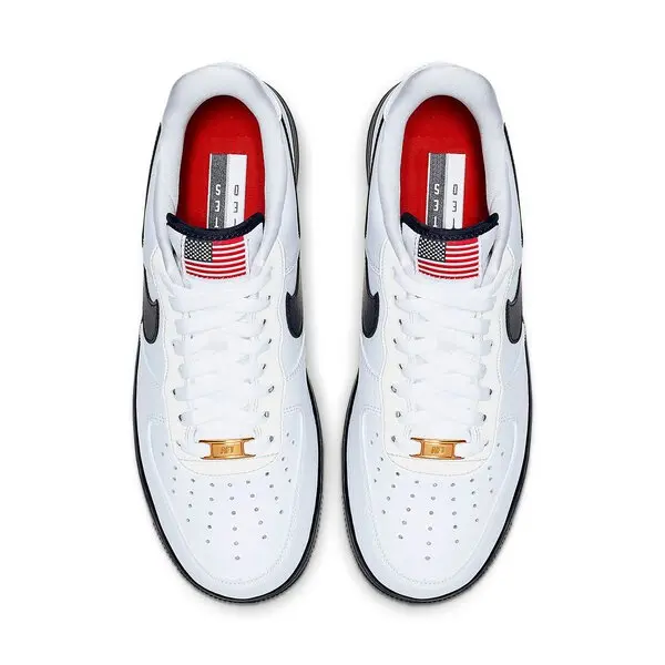 Nike Force 1 Low '07 Lv8 'usa' Sneakers - White/gold/blue