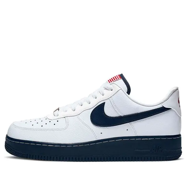 Nike Force 1 Low '07 Lv8 'usa' Sneakers - White/gold/blue