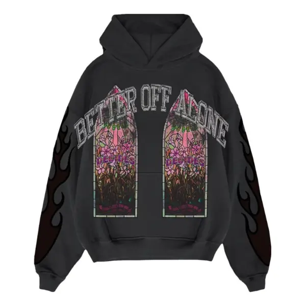 WHO DECIDES WAR X A Boogie Wit Da Hoodie "better Off Alone" Hoodie - Black