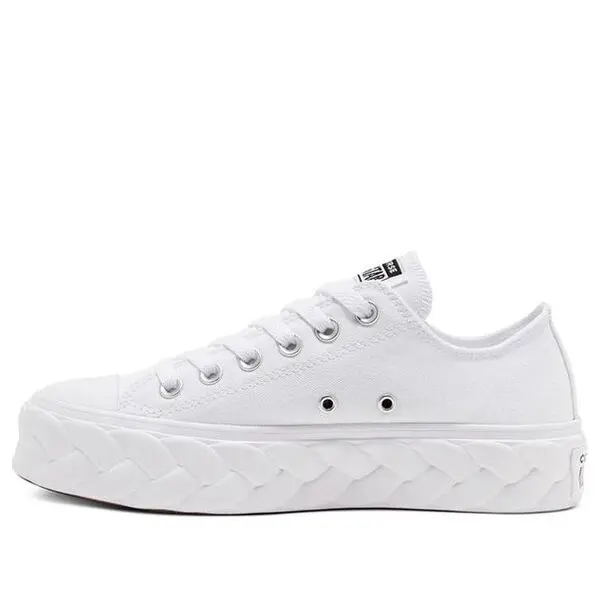 CONVERSE Chuck Taylor All Star Low Top Sneakers With Braided Sole - White