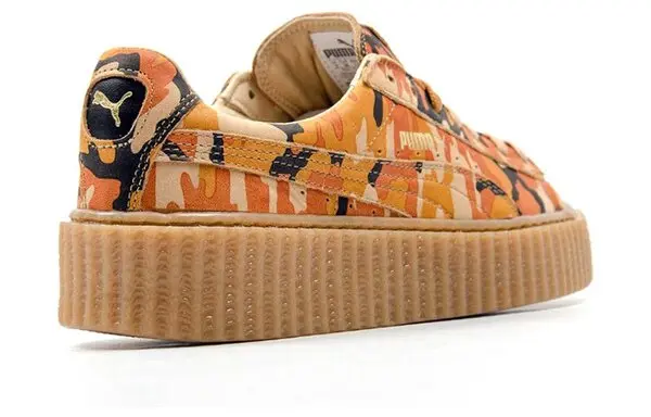 PUMA Fenty X Suede Creepers Orange Camo