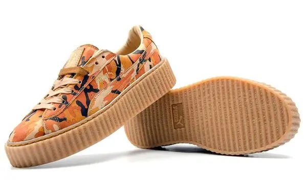 PUMA Fenty X Suede Creepers Orange Camo