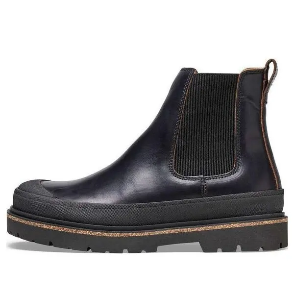 BIRKENSTOCK Prescott Slip-on Waxy Leather Boots - Black
