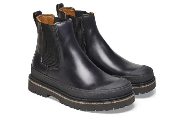 BIRKENSTOCK Prescott Slip-on Waxy Leather Boots - Black