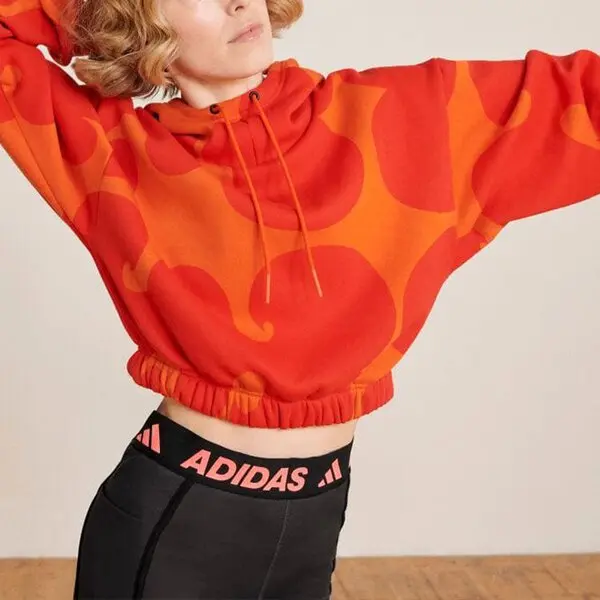Adidas X Marimekko Cropped Hoodie