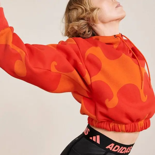 Adidas X Marimekko Cropped Hoodie