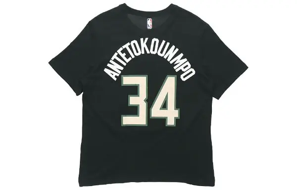 Nike Nba 19-20 Milwaukee Bucks Antetokounmpo Tee - Black