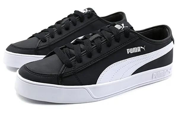 PUMA Smash V2 Vulc Sl Low Top Sneakers - White/black