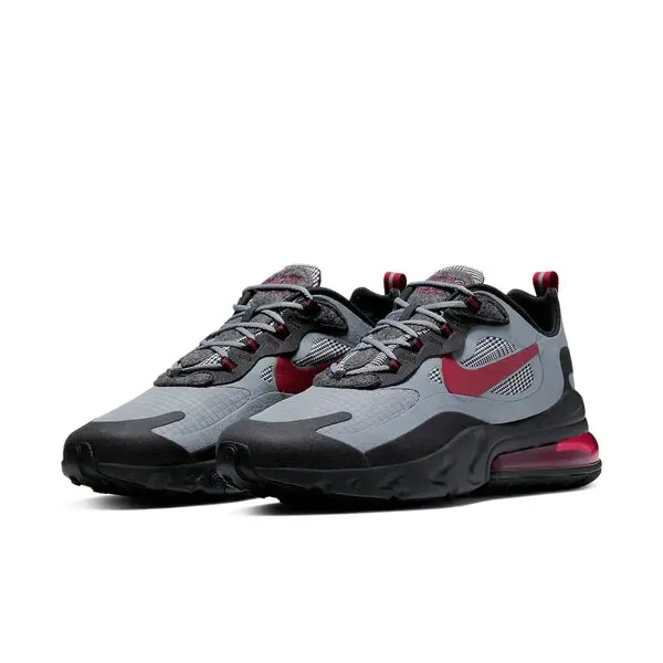Nike Max 270 React Houndstooth Sneakers - Grey/red