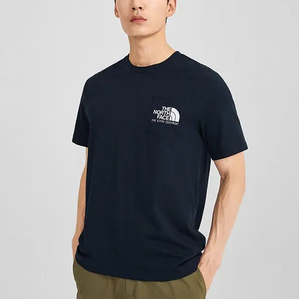 The North Face Logo Short Sleeve T-shirt - Navy