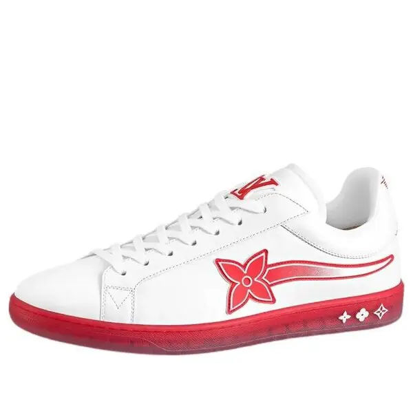 LOUIS VUITTON Luxembourg Samothrace Trainers - White/red