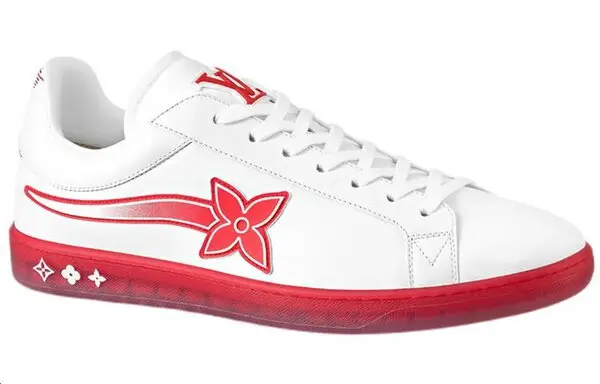 LOUIS VUITTON Luxembourg Samothrace Trainers - White/red