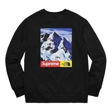 Supreme Fw17 The North Face Mountain Crewneck Sweater - Black