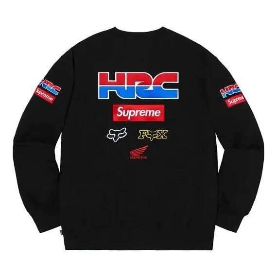 Supreme X Honda X Fox Racing Crewneck - Black