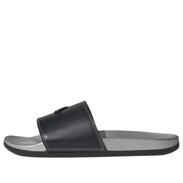 Adidas Adilette Comfort Slides - Core Black/core Black/silver Metallic