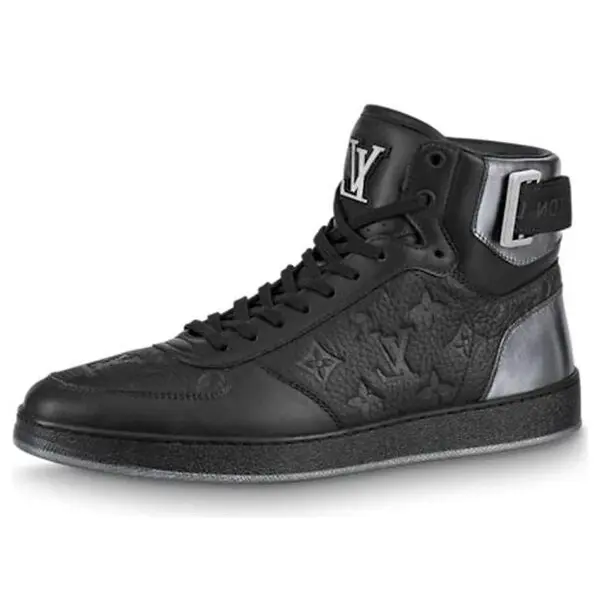 LOUIS VUITTON Rivoli High-top Sneakers - Black/silver
