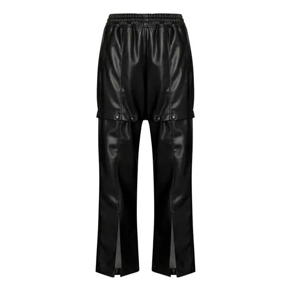 Adidas Always Original Faux Leather Track Pants - Black