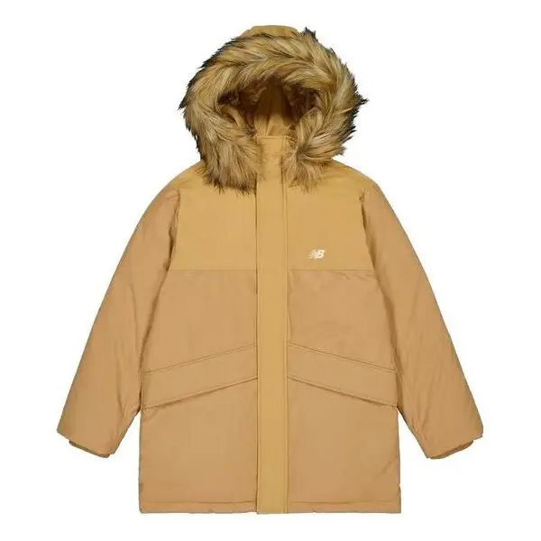 NEW BALANCE Long Parka Jacket - Tan