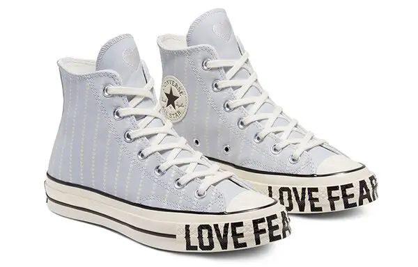 CONVERSE Chuck 70 High Top 'love Fearlessly - Light Blue